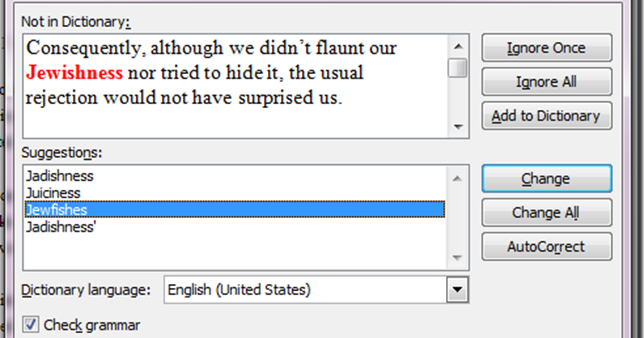 Really, Microsoft Word