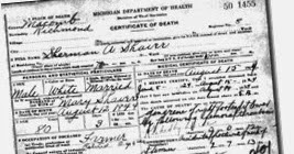 MICHIGAN FAMILY TRAILS : DAY TWO OF THE MICHIGAN DEATH CERTIFICATES ...