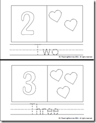 Valentines Color and Counting Books