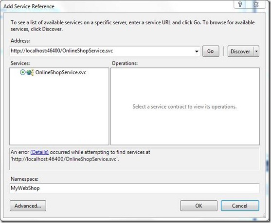 Wcf Data Services Add Service Reference Fails