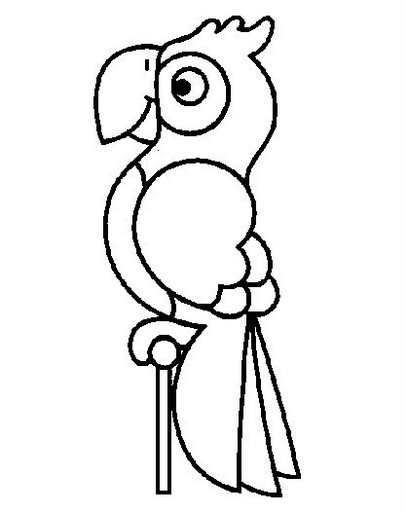 Como hacer un perico para colorear - Imagui