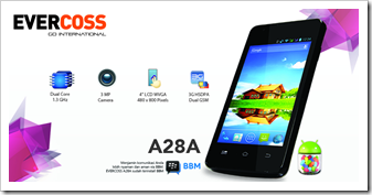 Harga dan Spesifikasi Evercross A28A | Harga HP Terbaru 2014