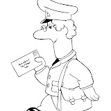 DIBUJOS DE CARTEROS PARA COLOREAR