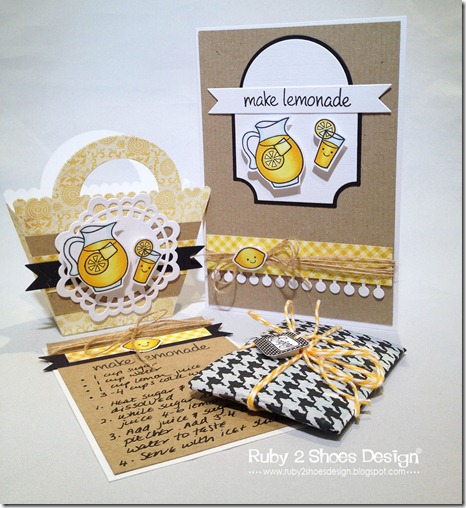 Ruby 2 Shoes: Make Lemonade & A Patriotic Card