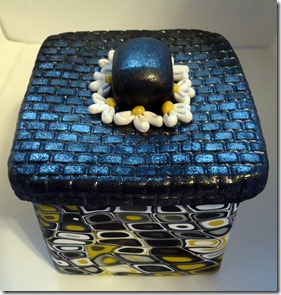 Vanessa's Clay Adventures: 3 Square retro cane boxes