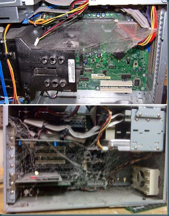 Mirá las 10 computadoras más sucias del planeta (con fauna incluída)