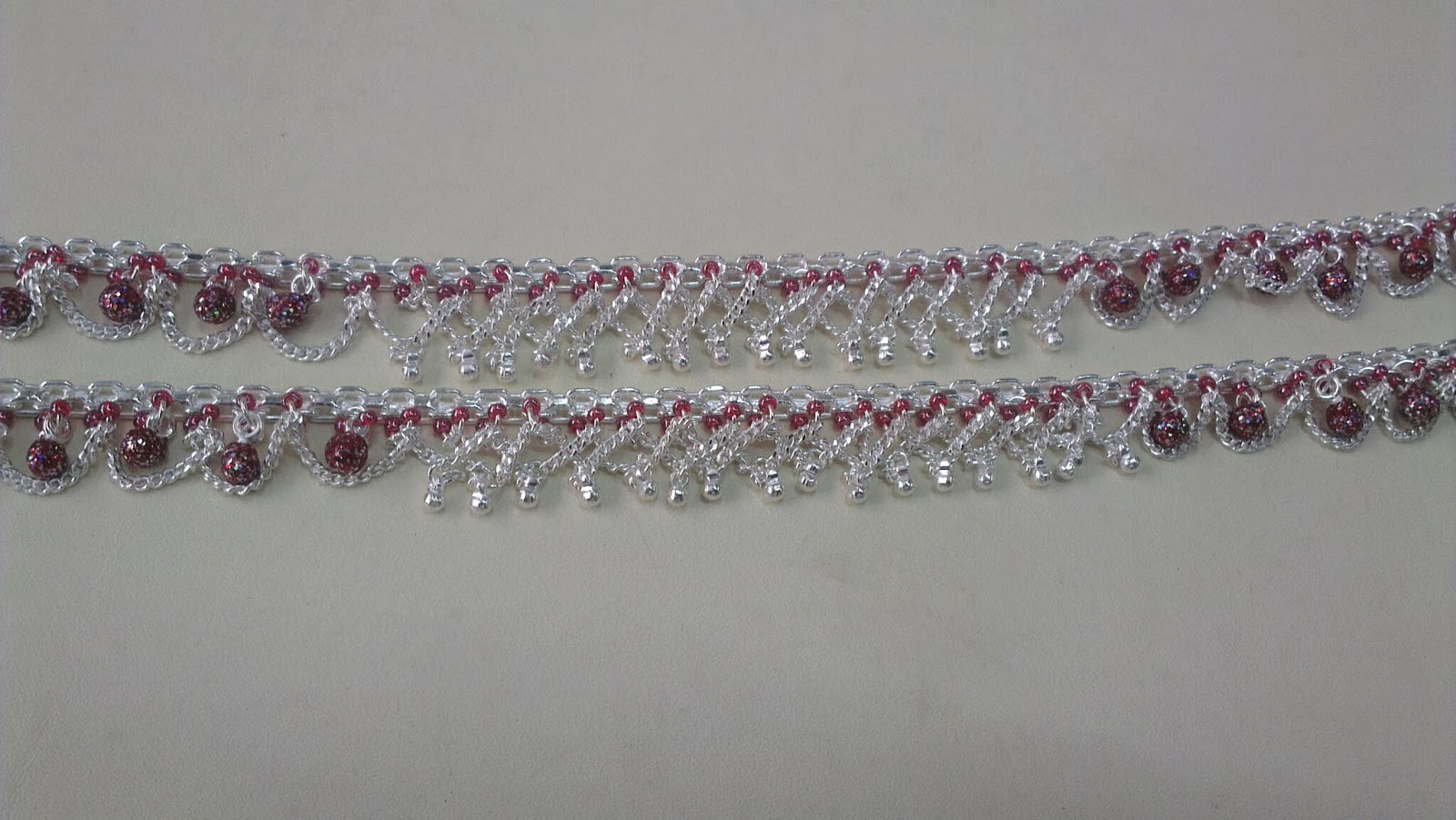 Saisriram jewellers: Silver leg chains