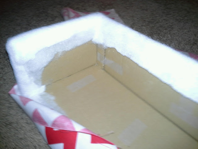 Our House Upon a Rock: Cornis, or window box curtain rod cover thing.