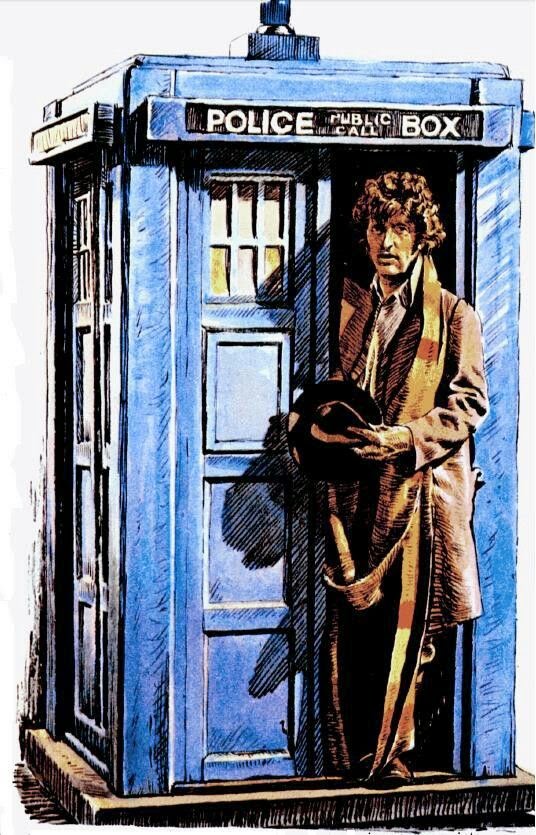 The Fourth Doctor and his TARDIS