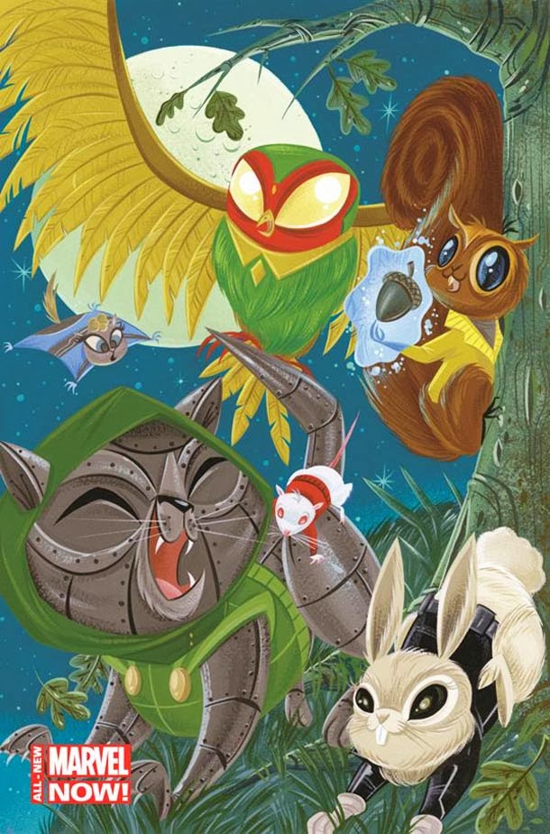 Os super-heróis da Marvel em versão animal