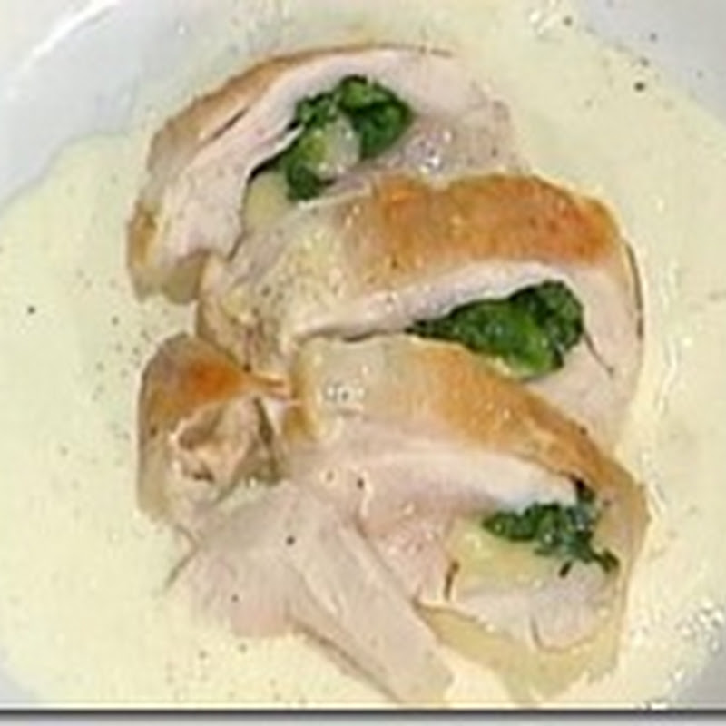 Suprema di pollo ripiena di spinaci e Monte veronese