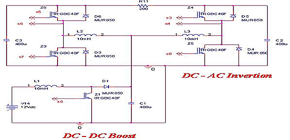 DESIGN & IMPLEMENTATION OF BOOST INVERTER AN INTERFACE BETWEEN ...