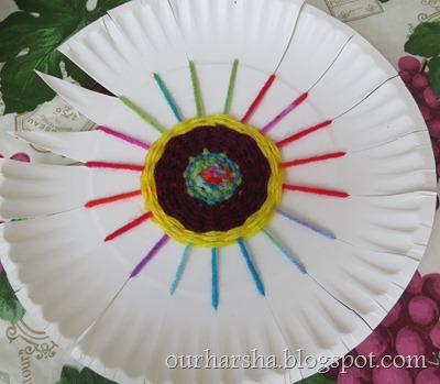 ::My Hobbies::: Paper Plate Weaving