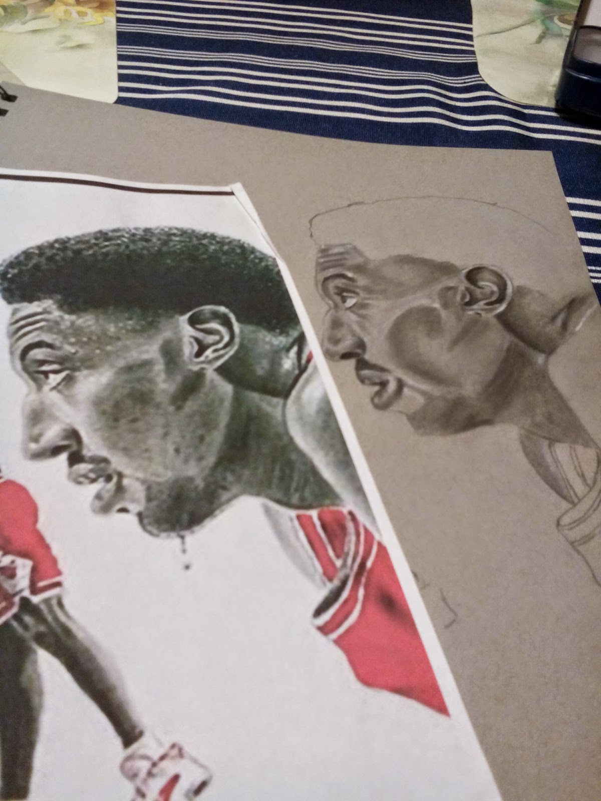 I just wanna draw.: Scottie Pippen portrait