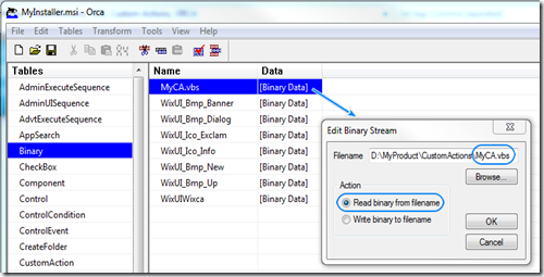 Dare Some Development How To Update Custom Actions In Msi File Without Building It Again And