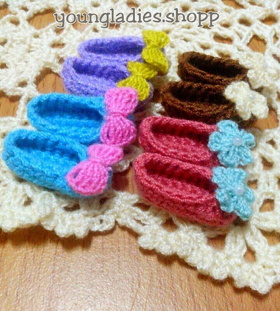 youngladieshome: Crochet Mini Shoes Pattern