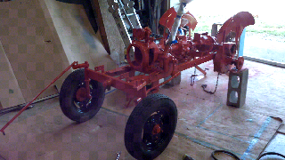 Power King Economy Tractor Restoration: Front wheels