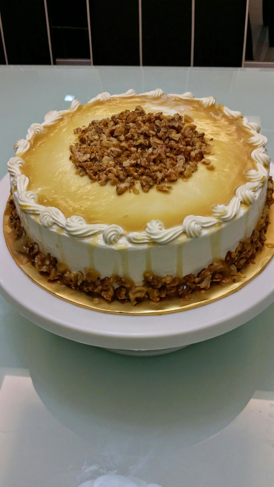 Zielicious Homemade Cakes: Kek Walnut Butterscotch