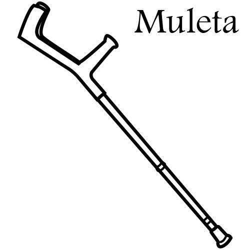 Muletas para colorear - Imagui