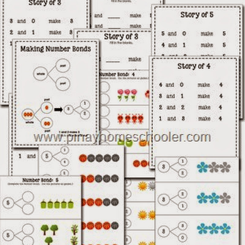 Number Bonds Activity Sheets (with FREE version) | The Pinay Homeschooler