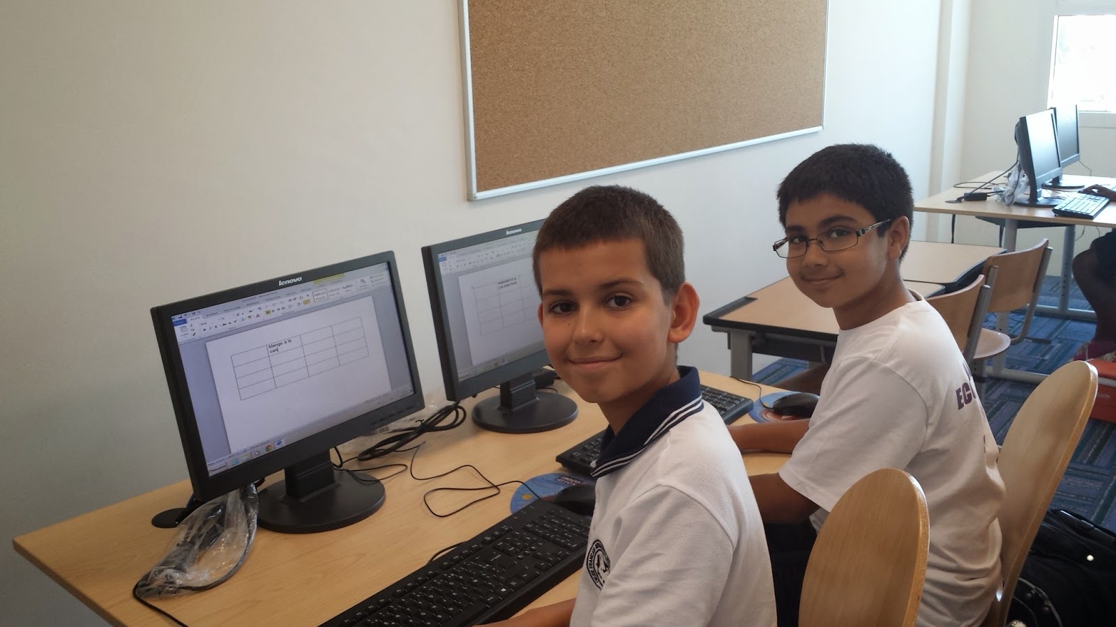 Cm2 D3 LFIGP Dubaï: Tableau informatique