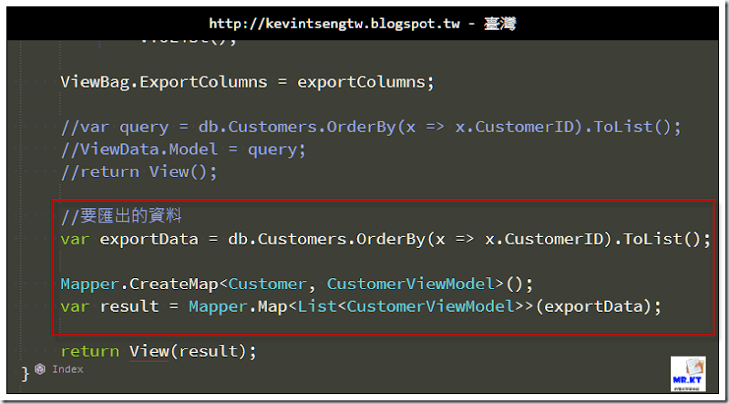 Mrkt 的程式學習筆記 Aspnet Mvc 匯出 Excel 讓使用者挑選要匯出的資料欄位 Part2