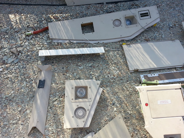 Boeing 767-332ER Project: Cockpit overhead and wall liner panels