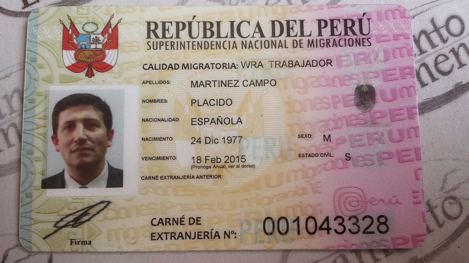 AVENTURA PERÚ: CARNET PERUANO, CATA Y PADRE FERMIN