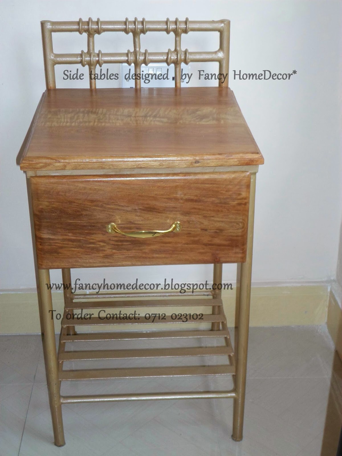 MY PROJECT: METAL BED AND SIDE TABLES... - Home Decoration