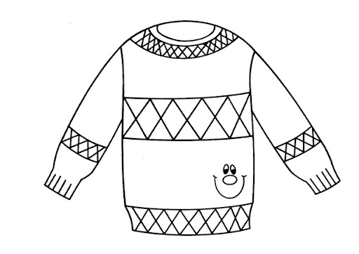 Pullover para colorear - Imagui