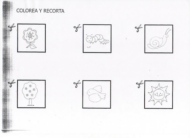 FICHAS DE LECTOESCRITURA SOBRE LA PRIMAVERA
