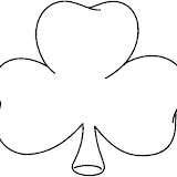 TREBOL DIBUJOS PARA COLOREAR