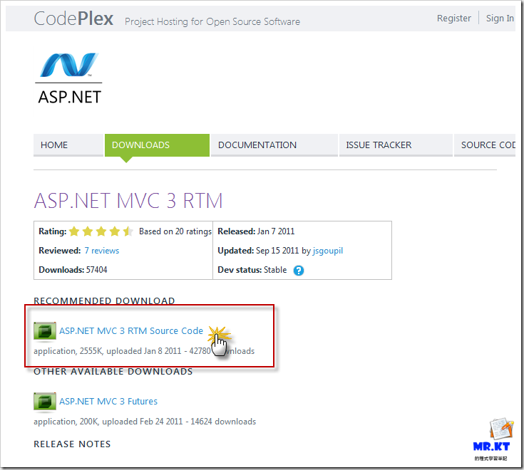 Mrkt 的程式學習筆記 Aspnet Mvc 3 加入 Aspnet Mvc 3 原始碼來偵錯