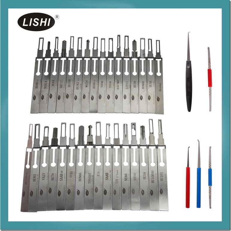 LISHI Series Lock Pick Set 31 in 1,for 31 car brands - OBD2 World!