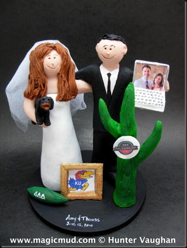 custom wedding cake toppers: College Fraternity Wedding Cake Topper