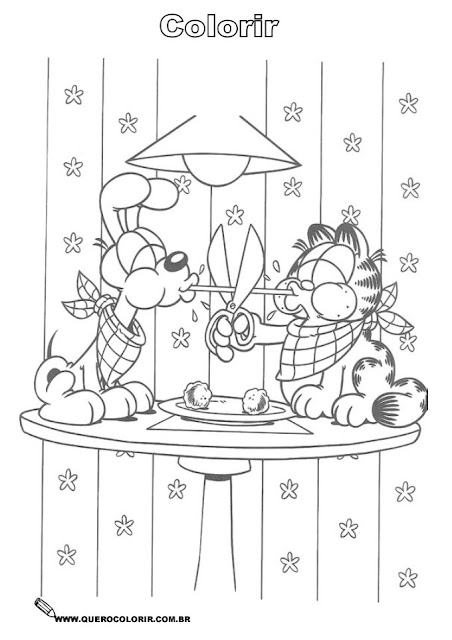 GARFIELD COLORING PAGES