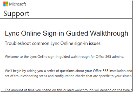 Lync Online Sign-in Guided Walkthrough – CIAOPS