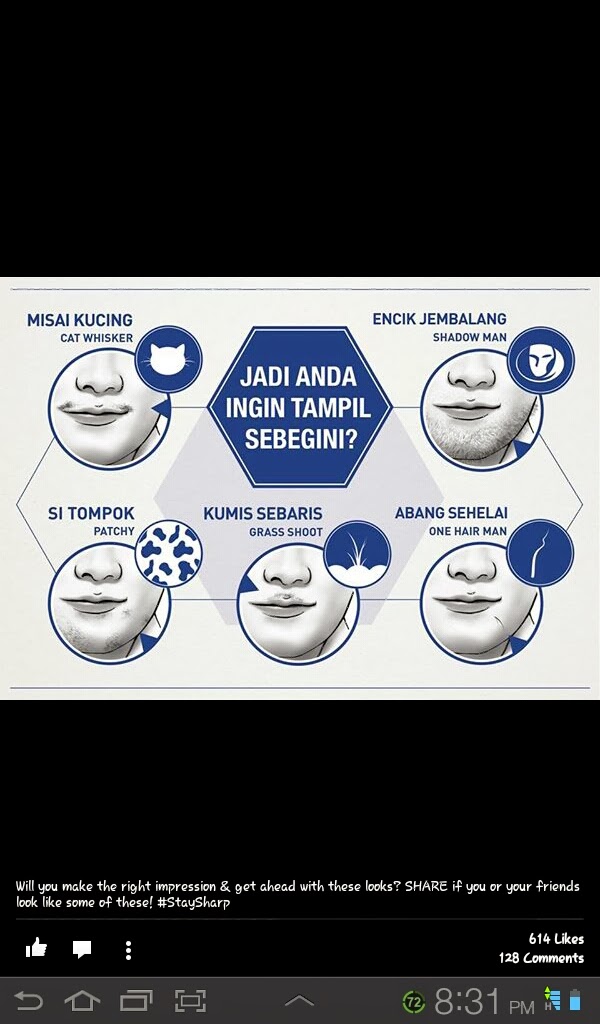 Kenali Jenis Misai Lelaki - ERAZ FADLI