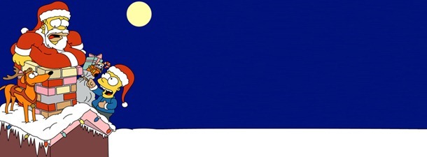 Homer Simpson As Santa Claus - Facebook timeline covers