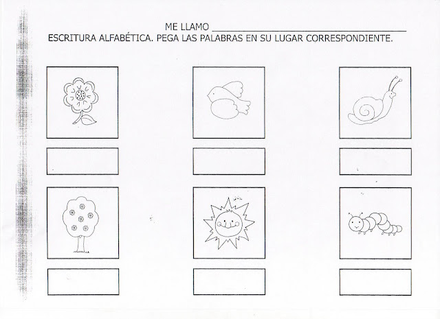 FICHAS DE LECTOESCRITURA SOBRE LA PRIMAVERA