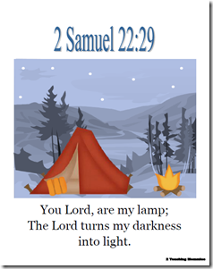 Summer Memory Verses-2 Samuel 22:29