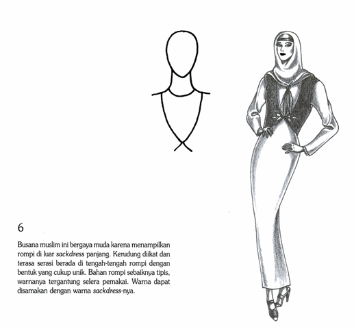 Desain dan Model Jahitan Baju Muslimah Trendy 2014