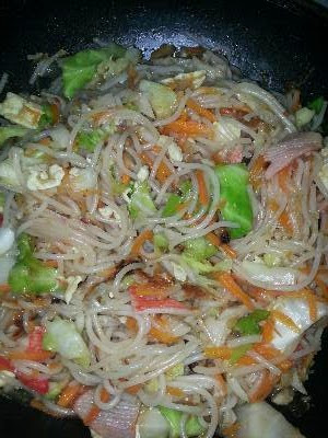 Home Cooked Dishes: Fried Thick Bee Hoon