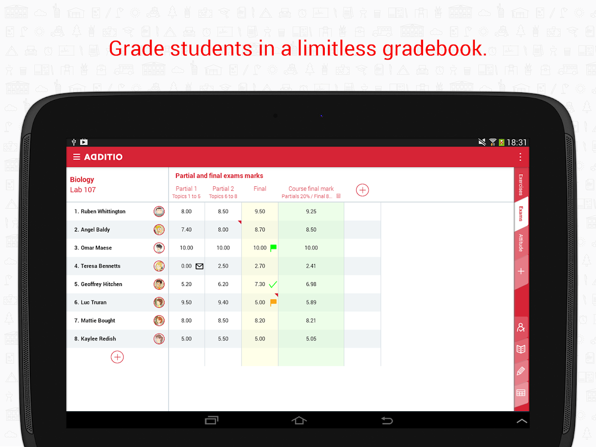 Teacher's Gradebook - Additio - Android Apps on Google Play