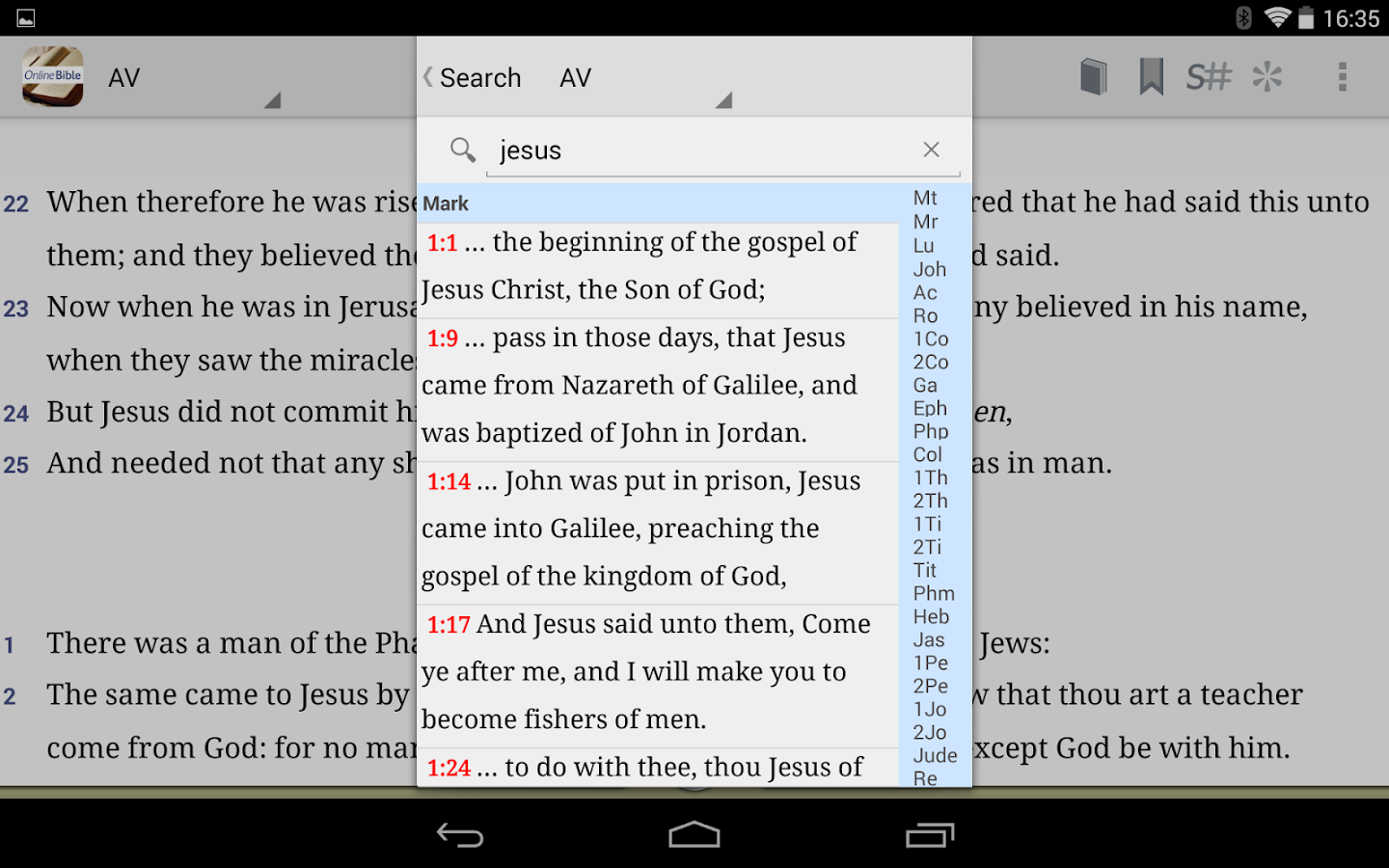 Online Bible – Applications Android sur Google Play