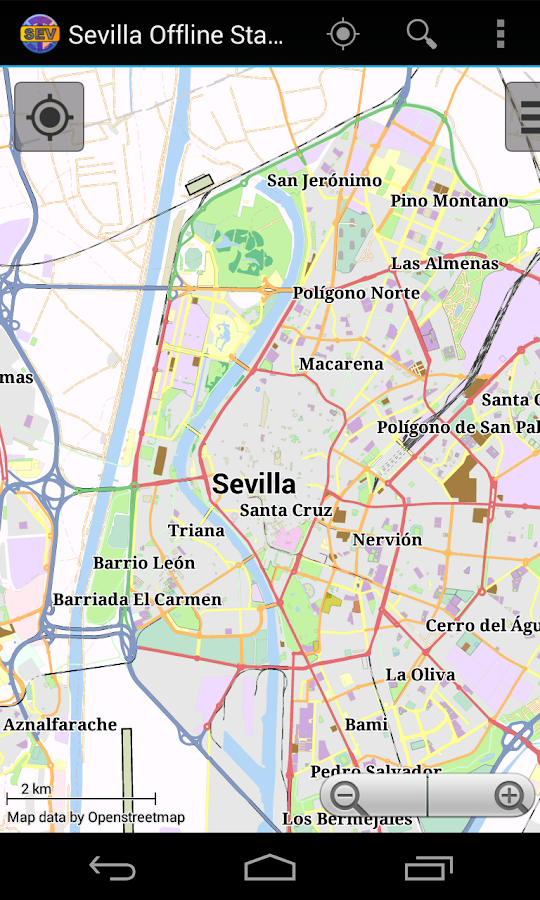 Sevilla Spain Map