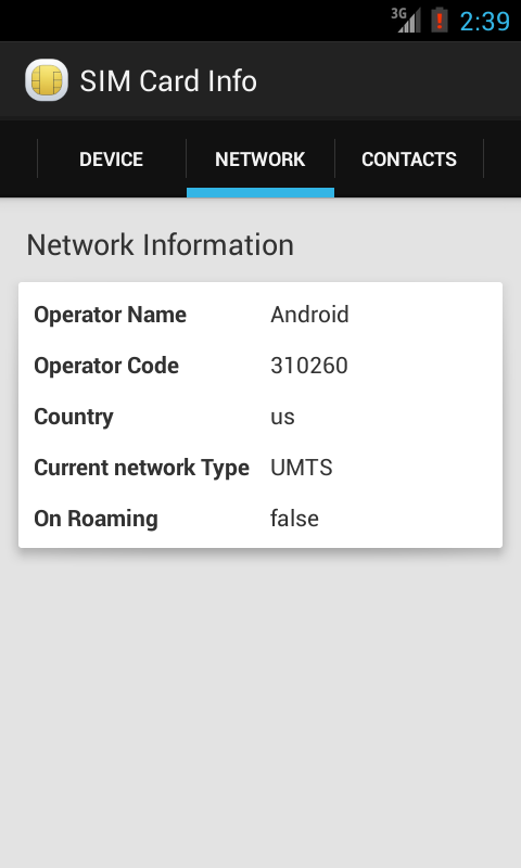 SIM Card Info - Android Apps on Google Play