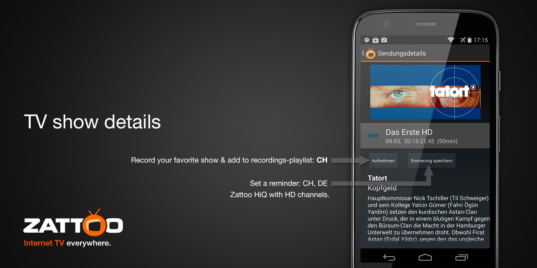 Zattoo Live TV - Sports, News - Android Apps on Google Play