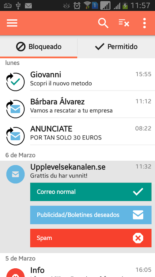 SpamDrain - filtro de spam para correo - Aplicaciones de Android en ...