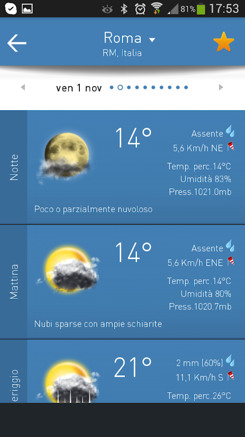 3B Meteo - Previsioni Meteo - App Android su Google Play